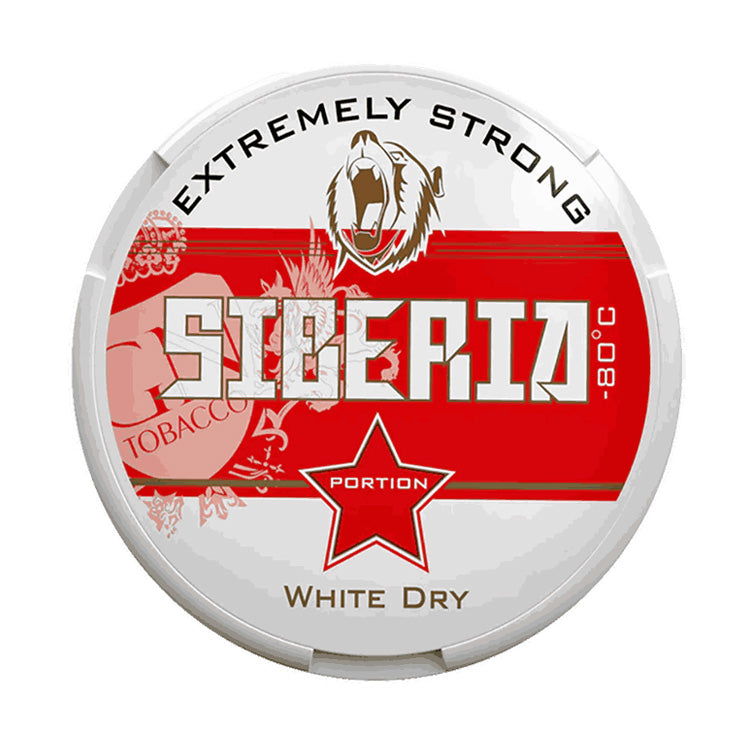 Buy Siberia -80° White Dry Portion Red Snus Online